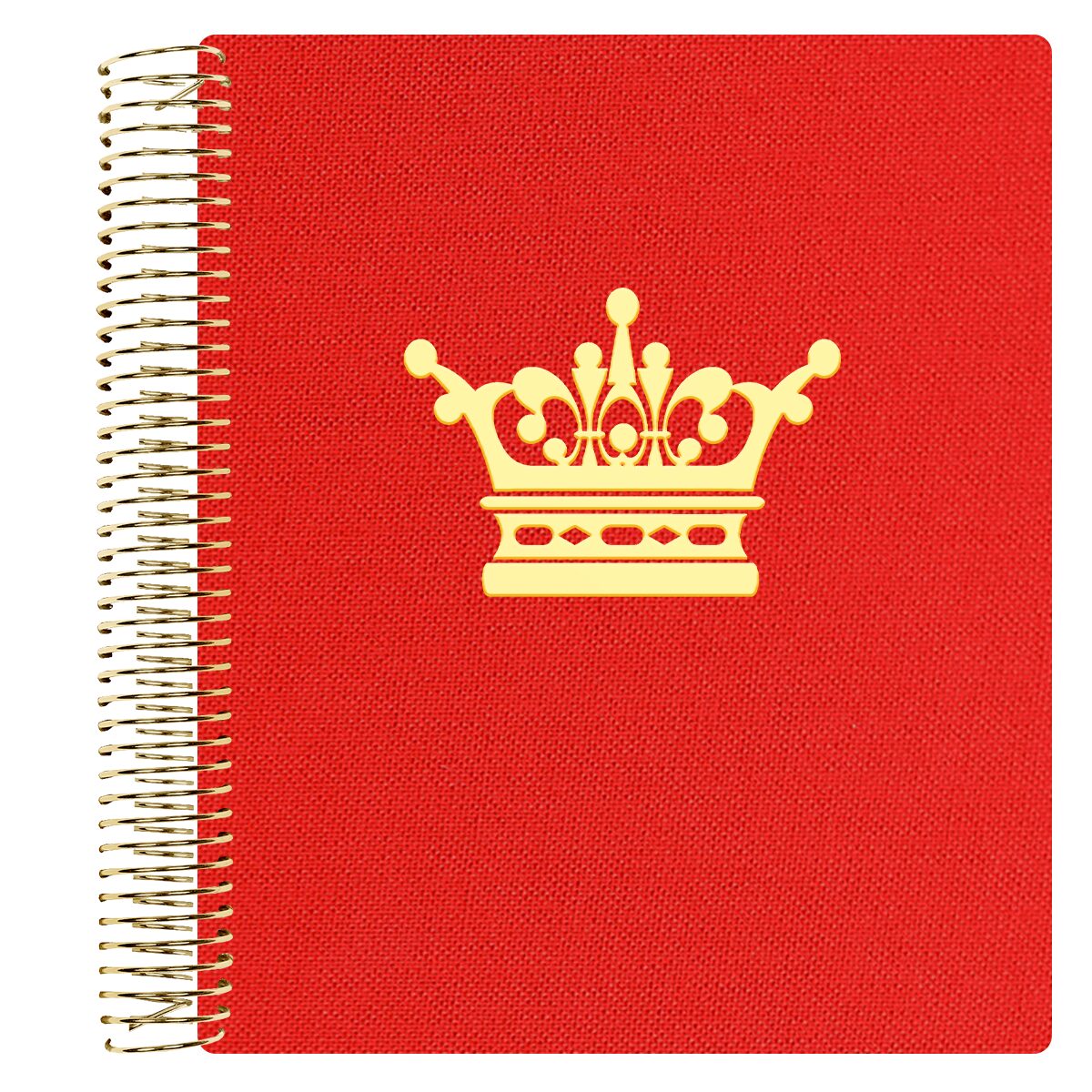 Angel Fire Lines Notebook with Gold Crown Icon - Dutch & Deckle ...